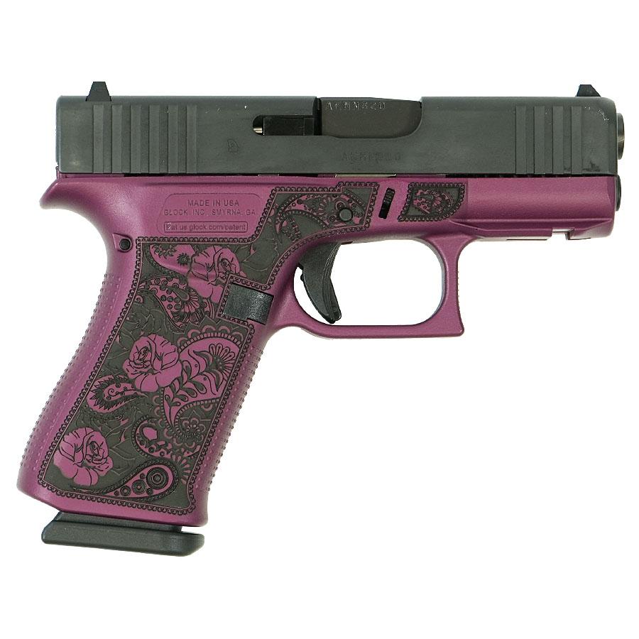 Experience the Unique Glock 43X 9mm: USA Custom Frame in Paisley Black ...